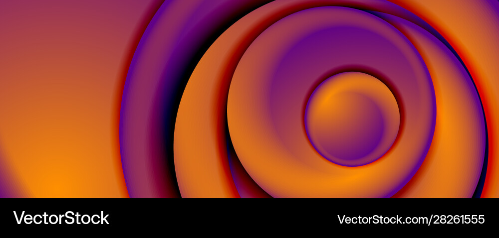 3d style abstract swirl circles modern Royalty Free Vector