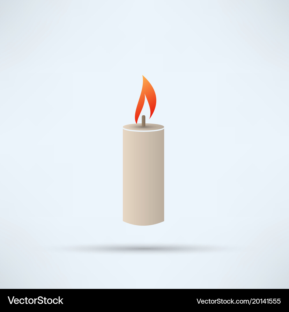 Candle icon Royalty Free Vector Image - VectorStock