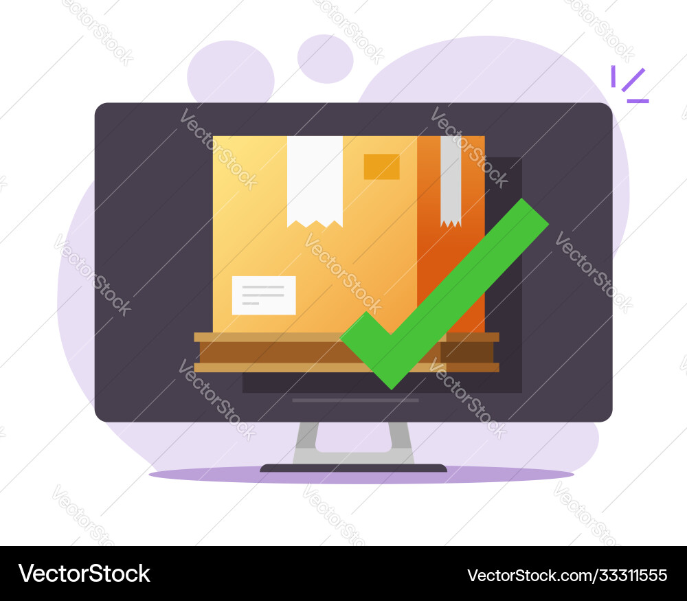 Cargo freight order shipped status online icon Vector Image