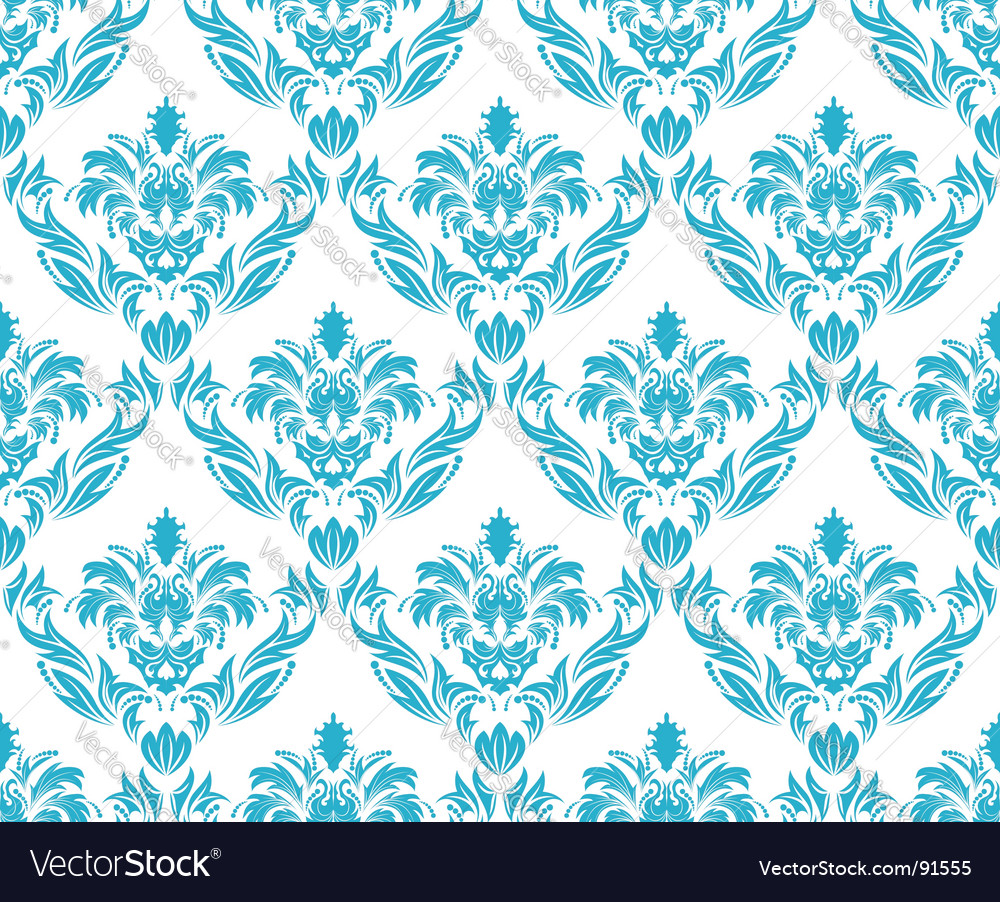 Damask pattern Royalty Free Vector Image - VectorStock