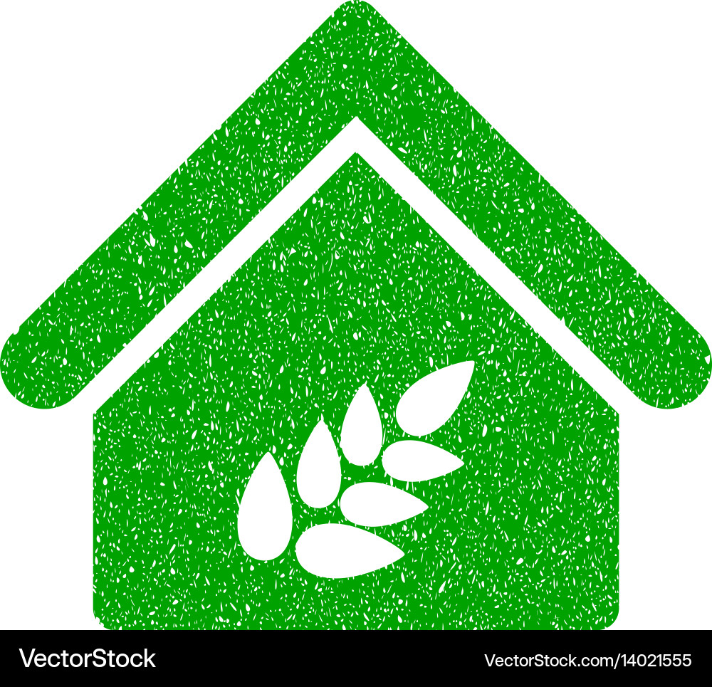 Grain warehouse icon grunge watermark Royalty Free Vector