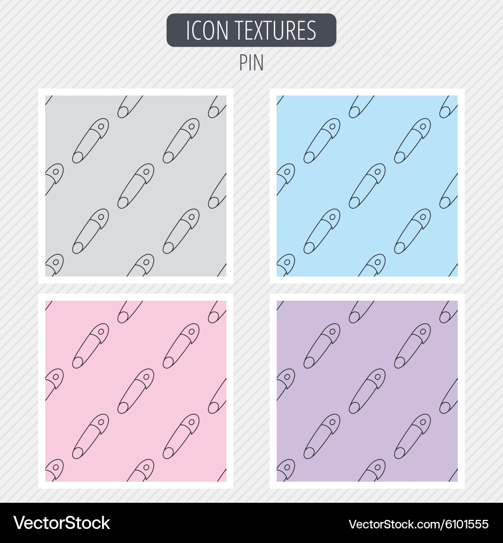 Pin icon stationery sign Royalty Free Vector Image