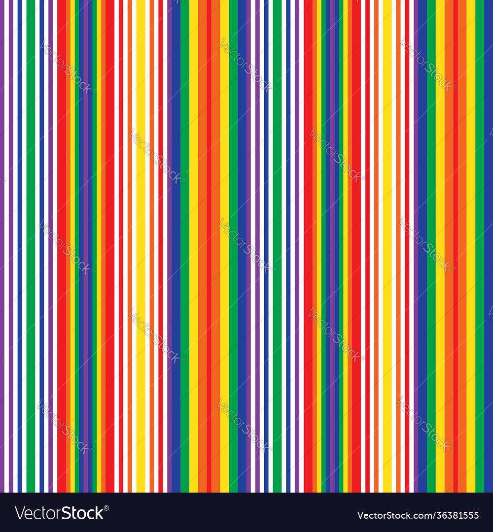 Rainbow stripe seamless pattern background Vector Image