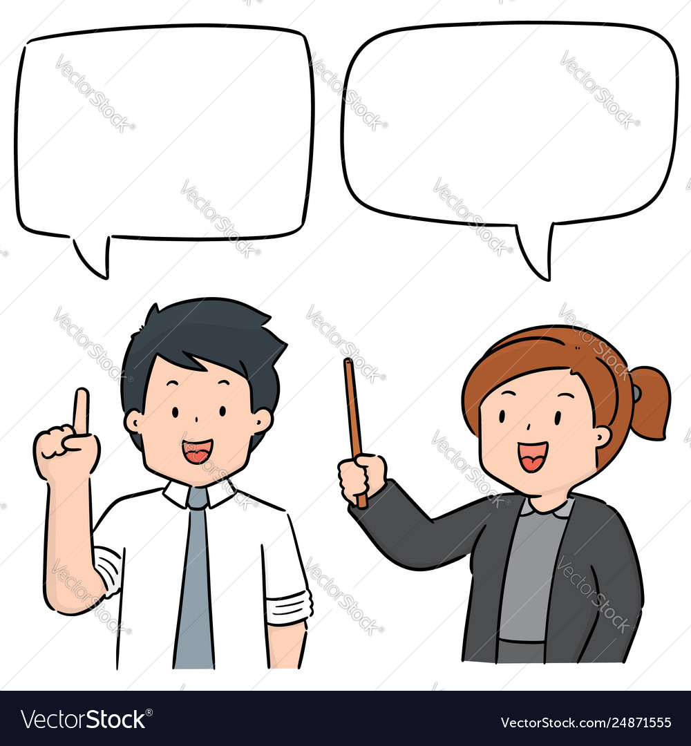 Set teacher Royalty Free Vector Image - VectorStock