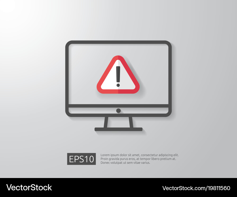 Attention warning alert sign with exclamation Vector Image