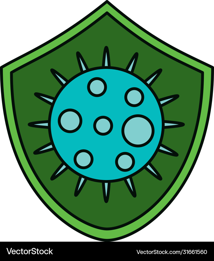 Covid 19 coronavirus virus shield protection Vector Image