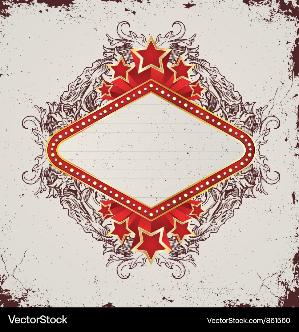 Grunge neon sign Royalty Free Vector Image - VectorStock