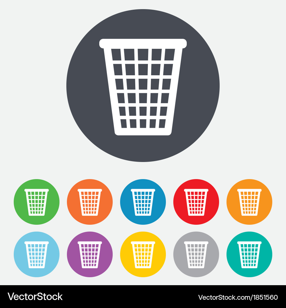 Recycle bin sign icon symbol Royalty Free Vector Image