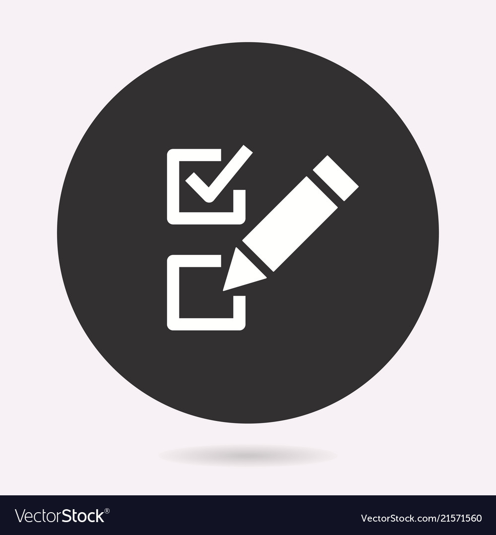 Survey - icon isolated Royalty Free Vector Image