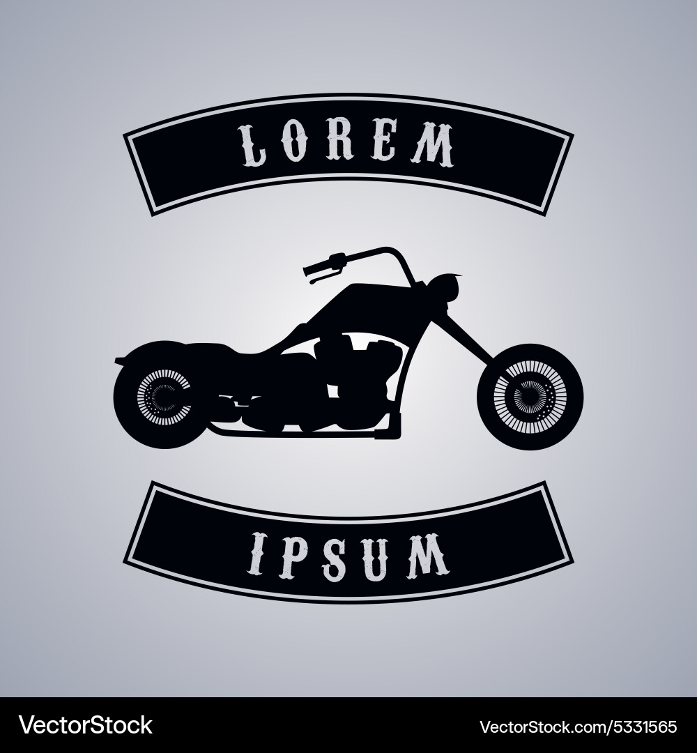 Chopper motorcycle Royalty Free Vector Image - VectorStock