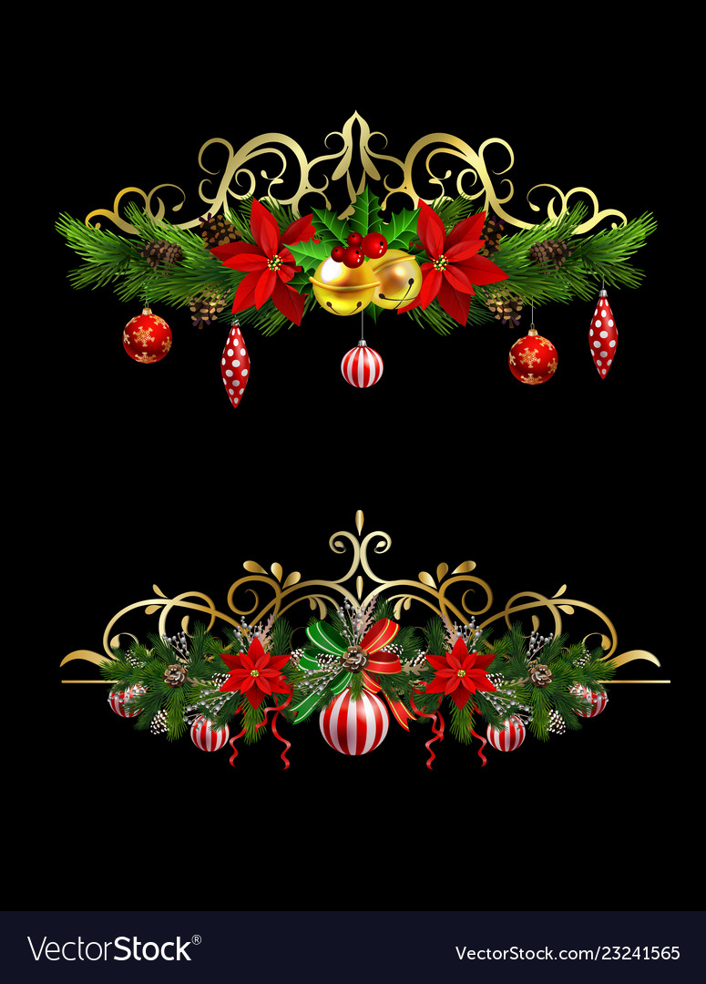Christmas elements for your designs Royalty Free Vector