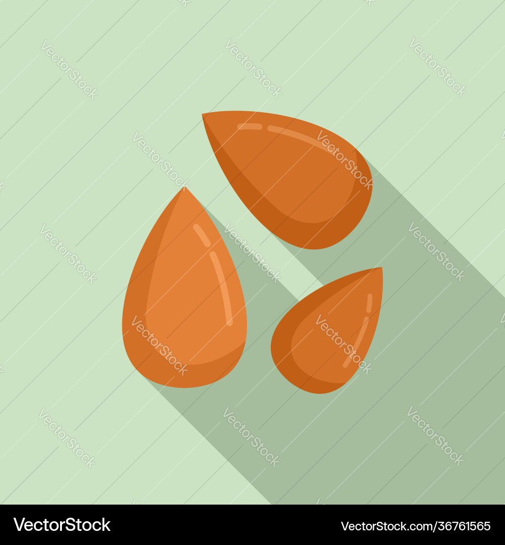 Farm seed icon flat style Royalty Free Vector Image