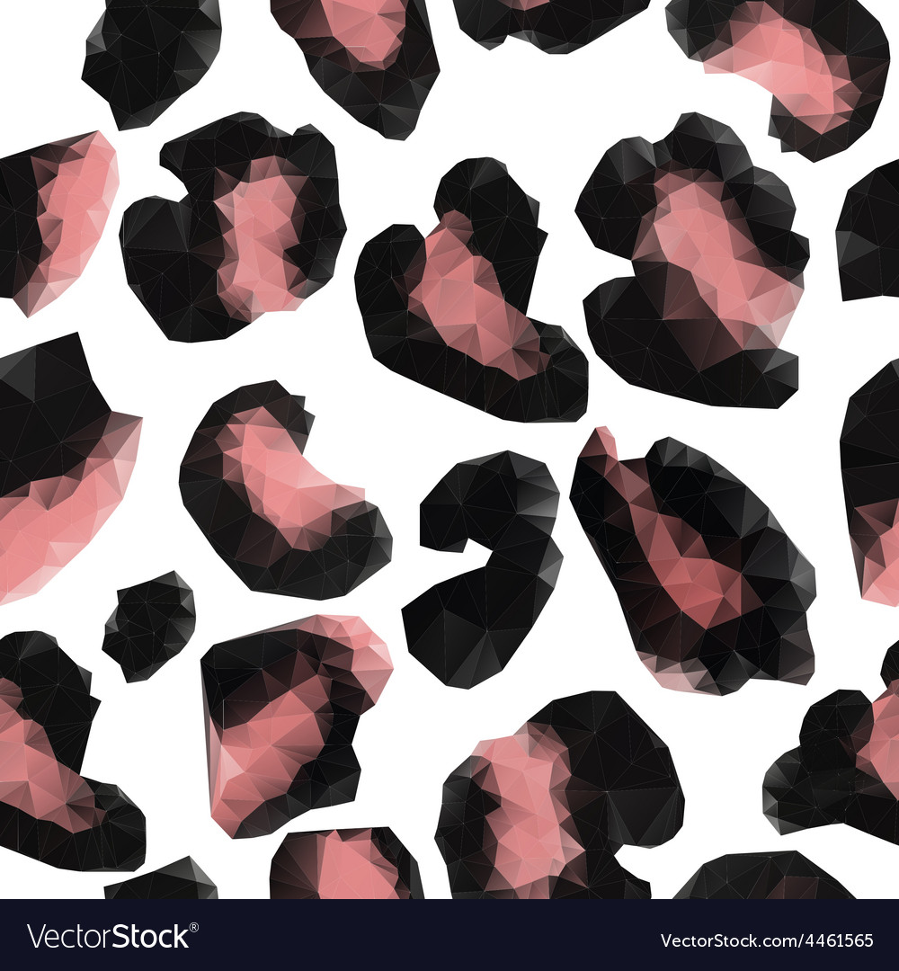 Print fur leopard triangle pattern Royalty Free Vector Image