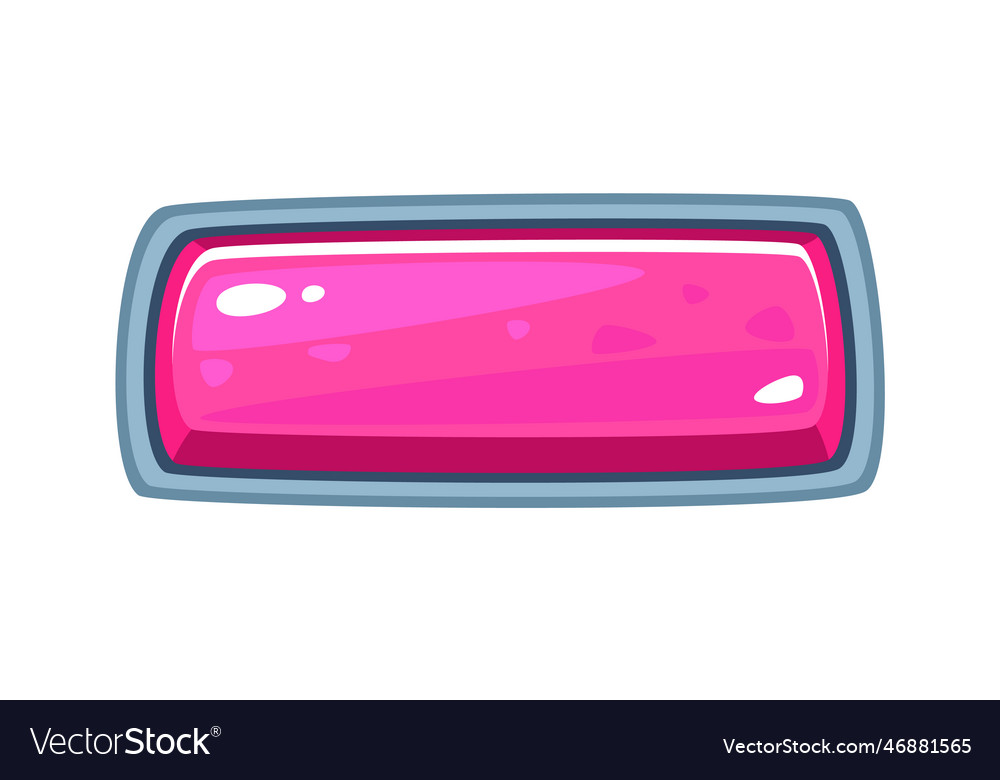 Rectangle web game button Royalty Free Vector Image