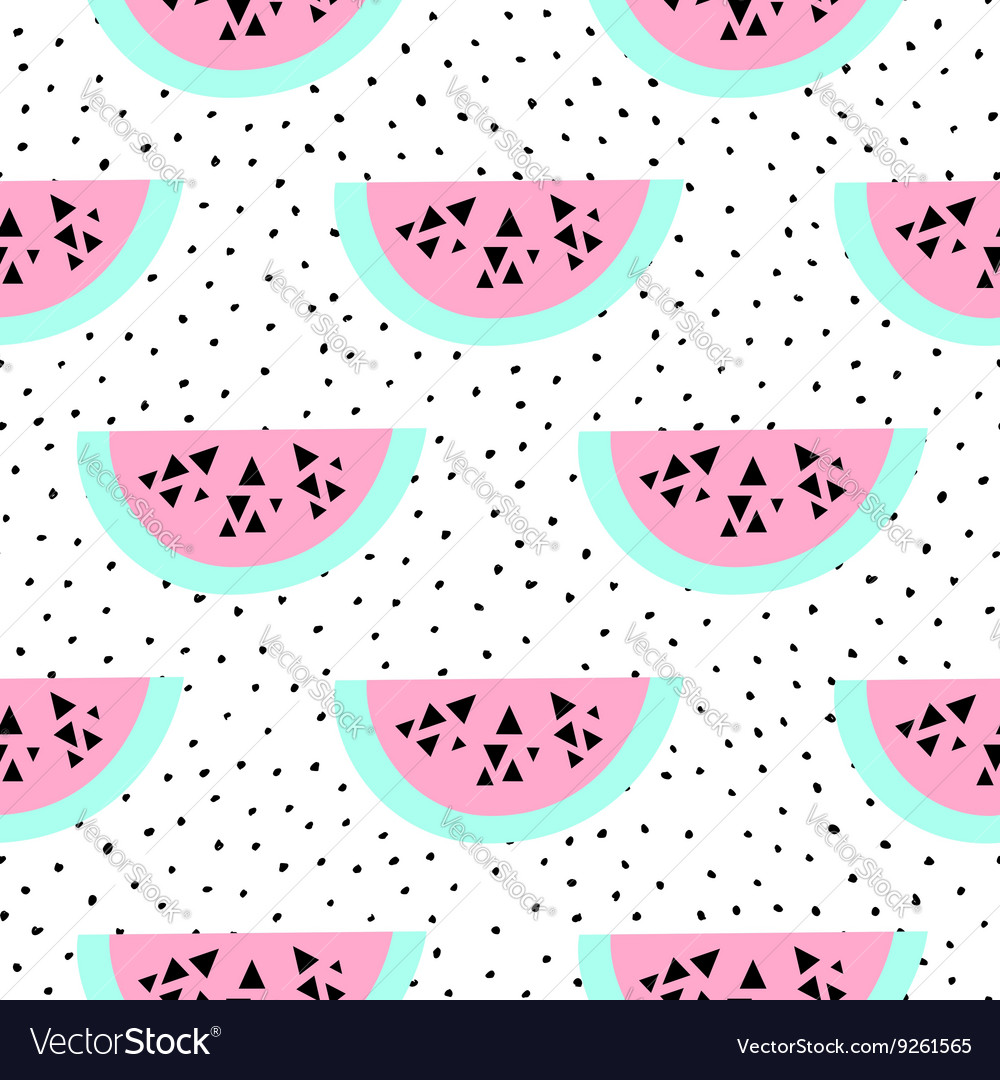 Seamless Watermelon Pattern Royalty Free Vector Image