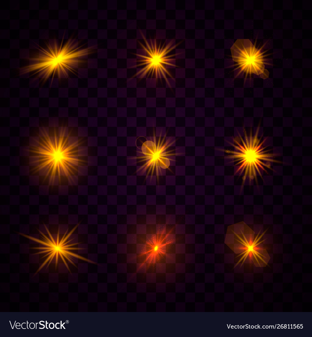 Star particles flash Royalty Free Vector Image