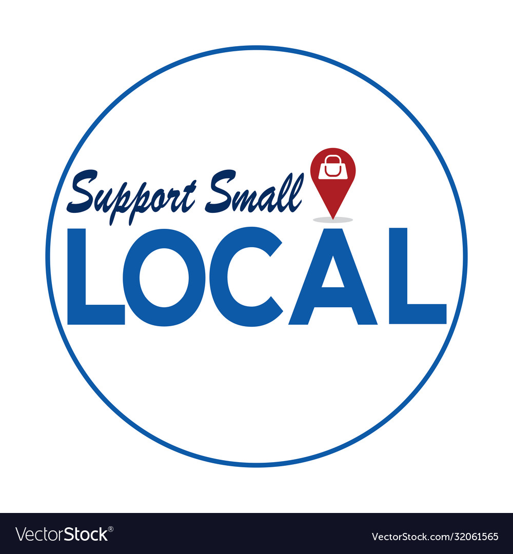 Support small poster Royalty Free Vector Image