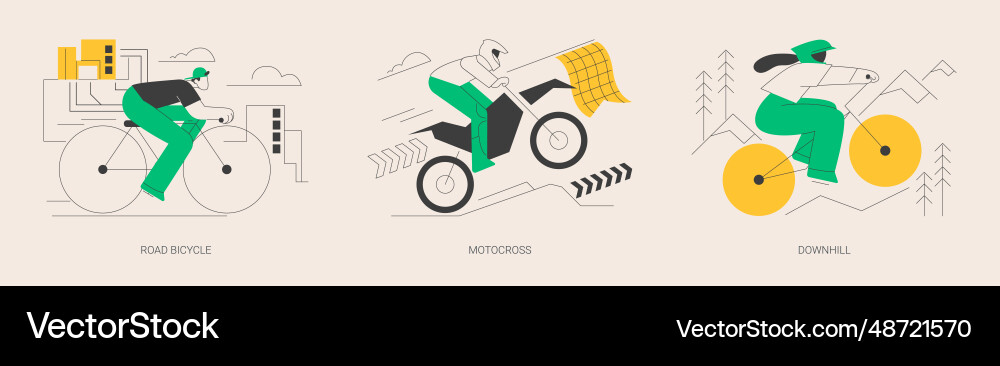 Adventure sport abstract concept Royalty Free Vector Image