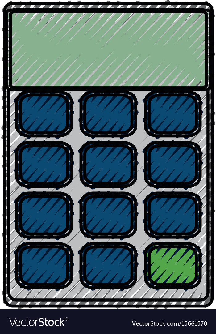 Calculator math device Royalty Free Vector Image