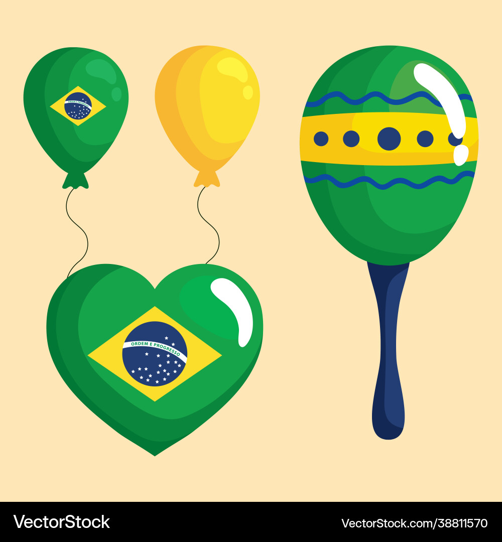 Celebrations in brazil Royalty Free Vector Image