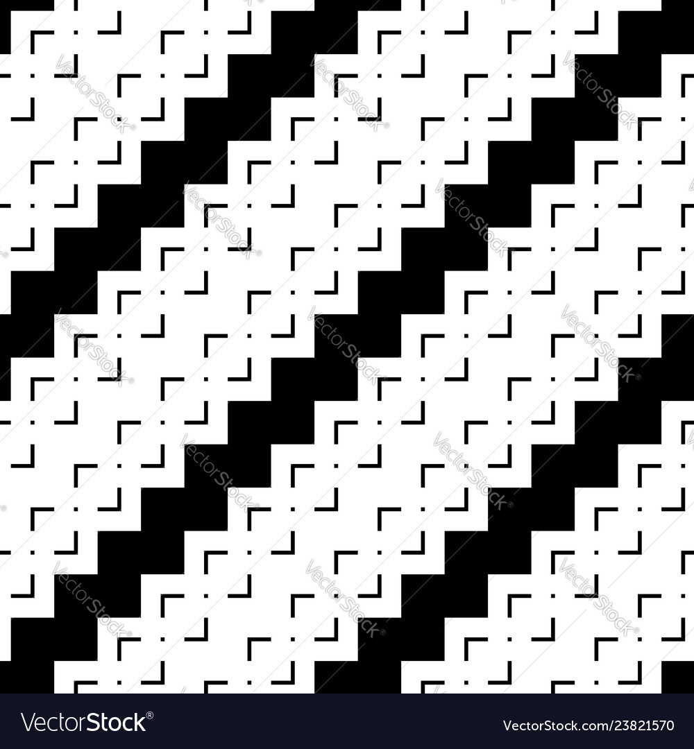 Design seamless monochrome zigzag pattern Vector Image