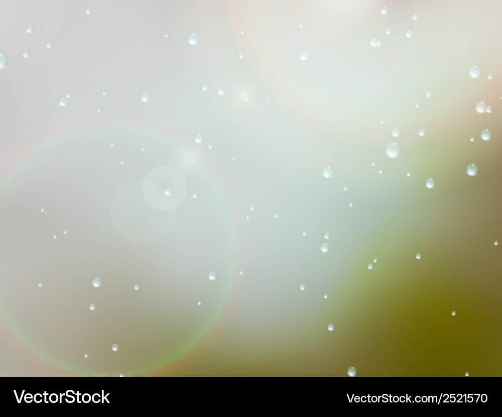 Drops of rain on the window eps10 Royalty Free Vector Image