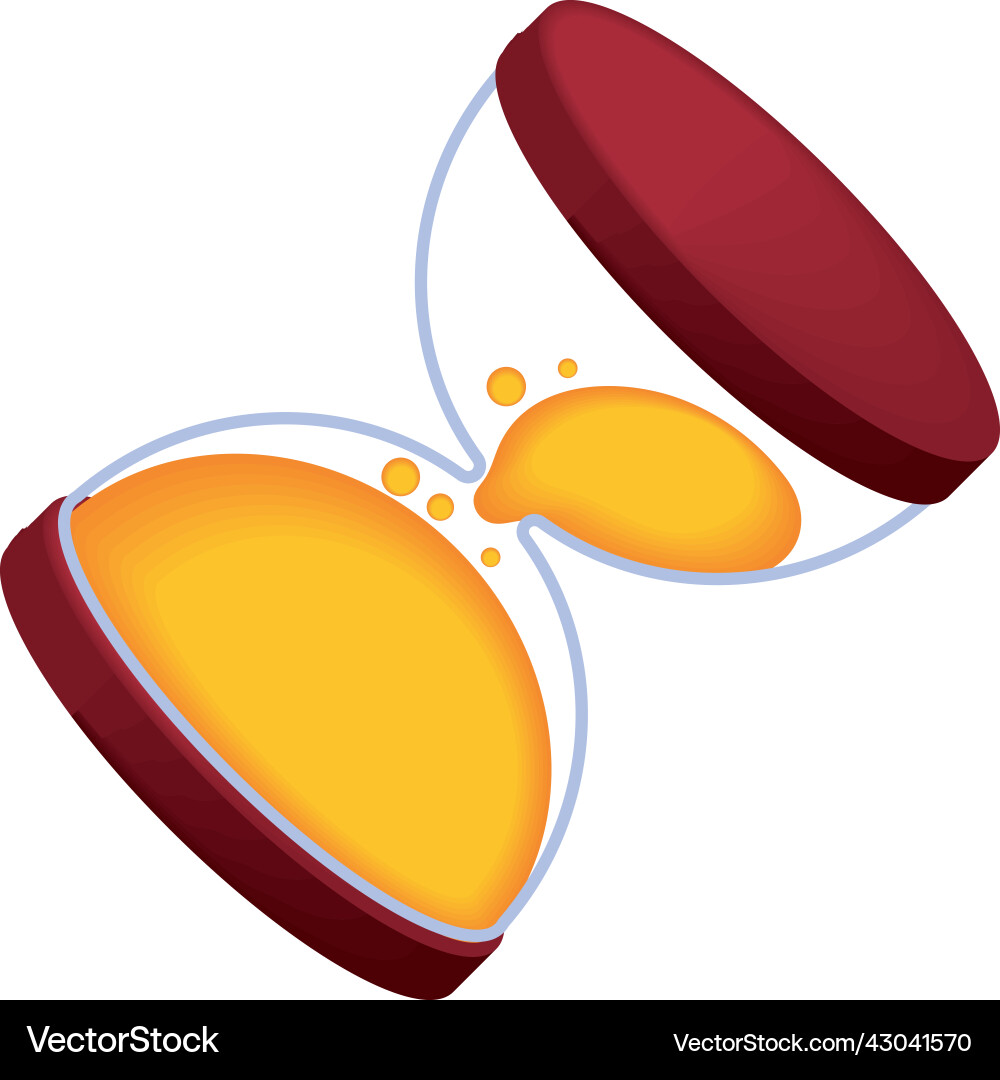 Hourglass cartoon icon Royalty Free Vector Image