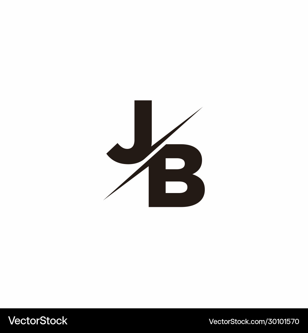 Logo monogram slash concept with modern designs Vector Image