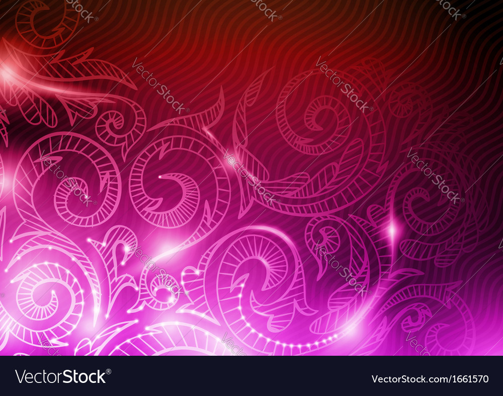 Neon pattern background Royalty Free Vector Image