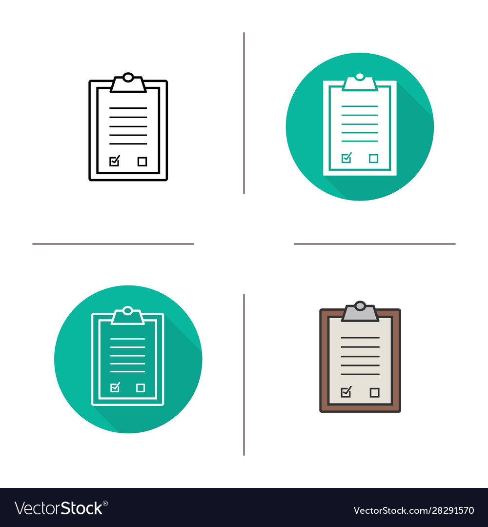 Tests clipboard checklist icon Royalty Free Vector Image