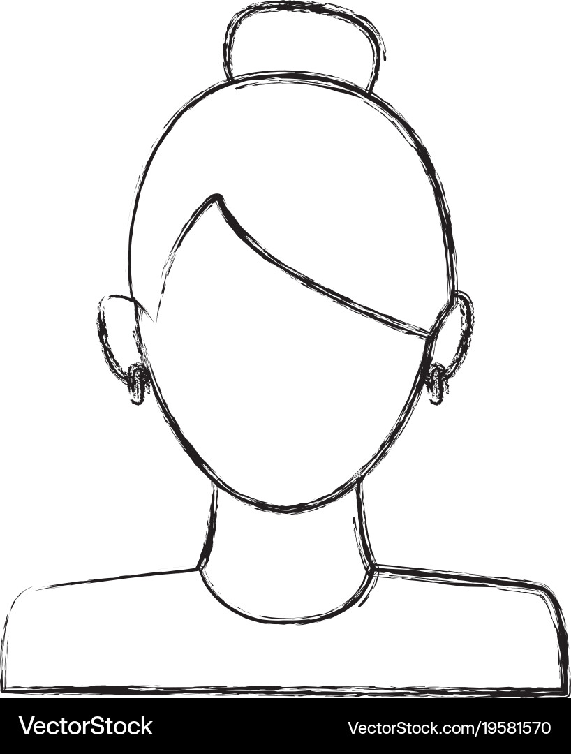 Woman avatar profile Royalty Free Vector Image
