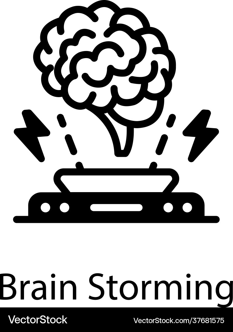 Brainstorming Royalty Free Vector Image - VectorStock