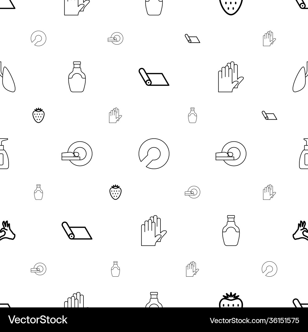 Health icons pattern seamless white background Vector Image
