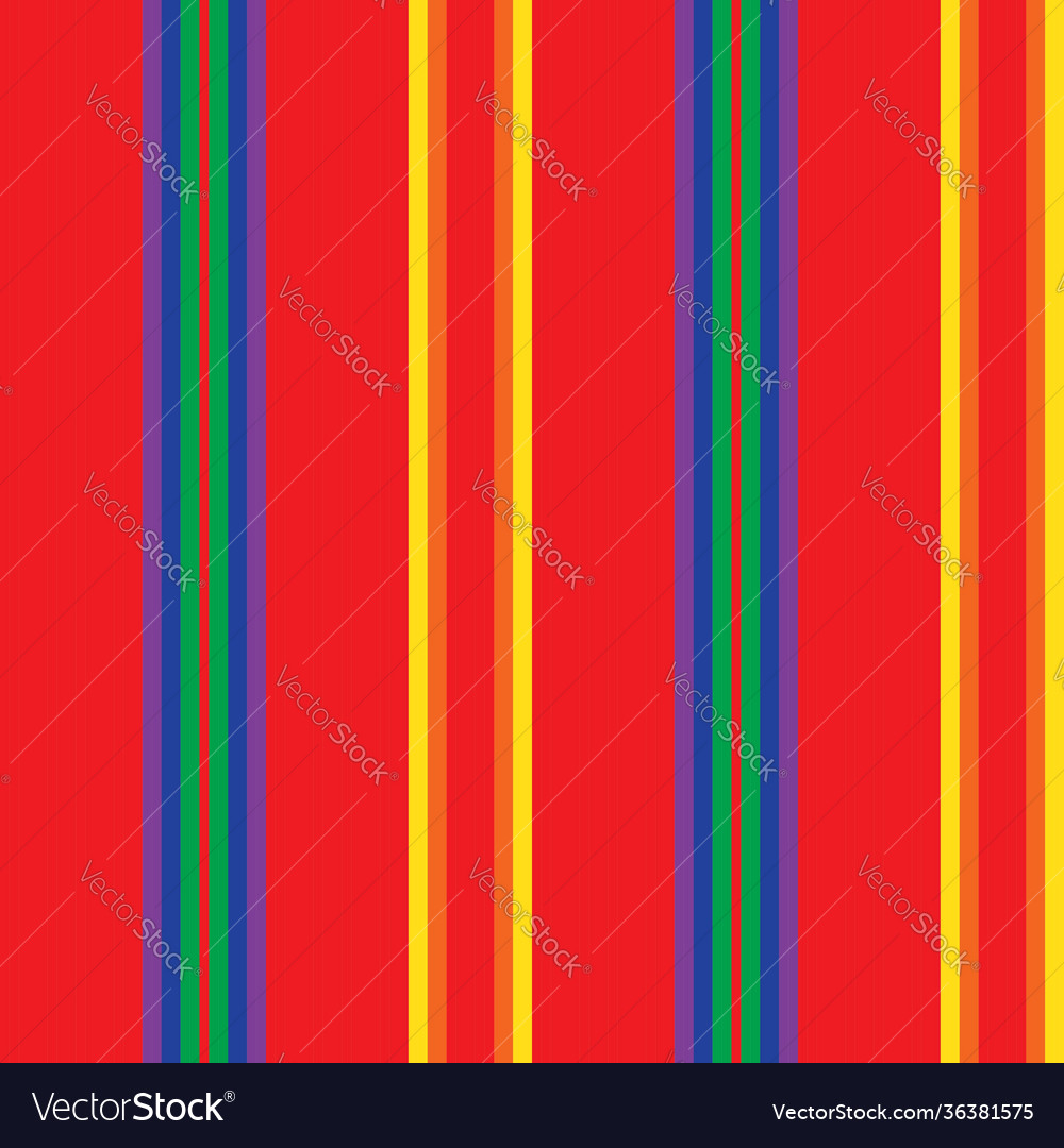 Rainbow stripe seamless pattern background Vector Image