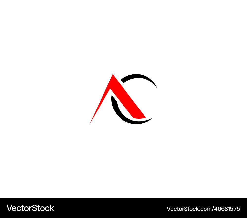 Trendy ca and ac abstract logo icon design Vector Image