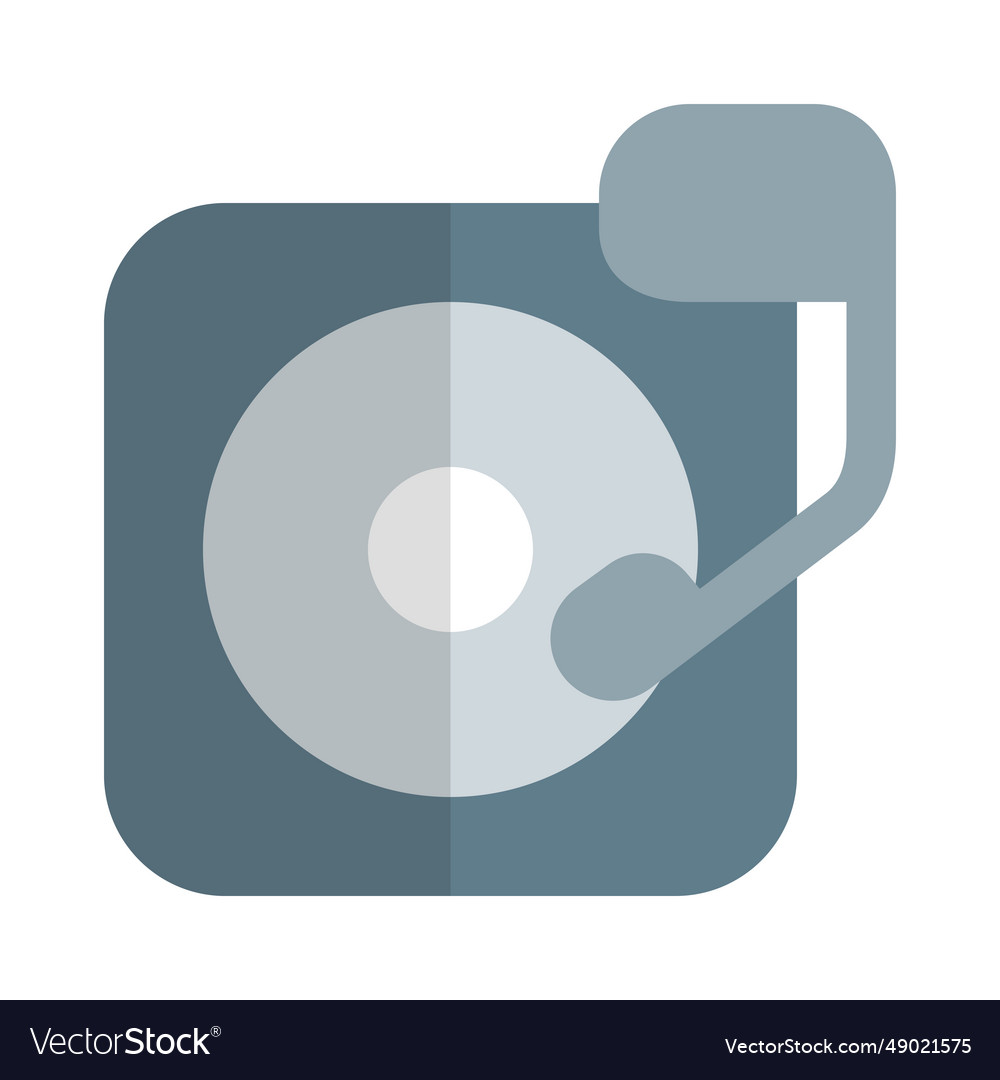 Turntable the circular rotating platform Vector Image
