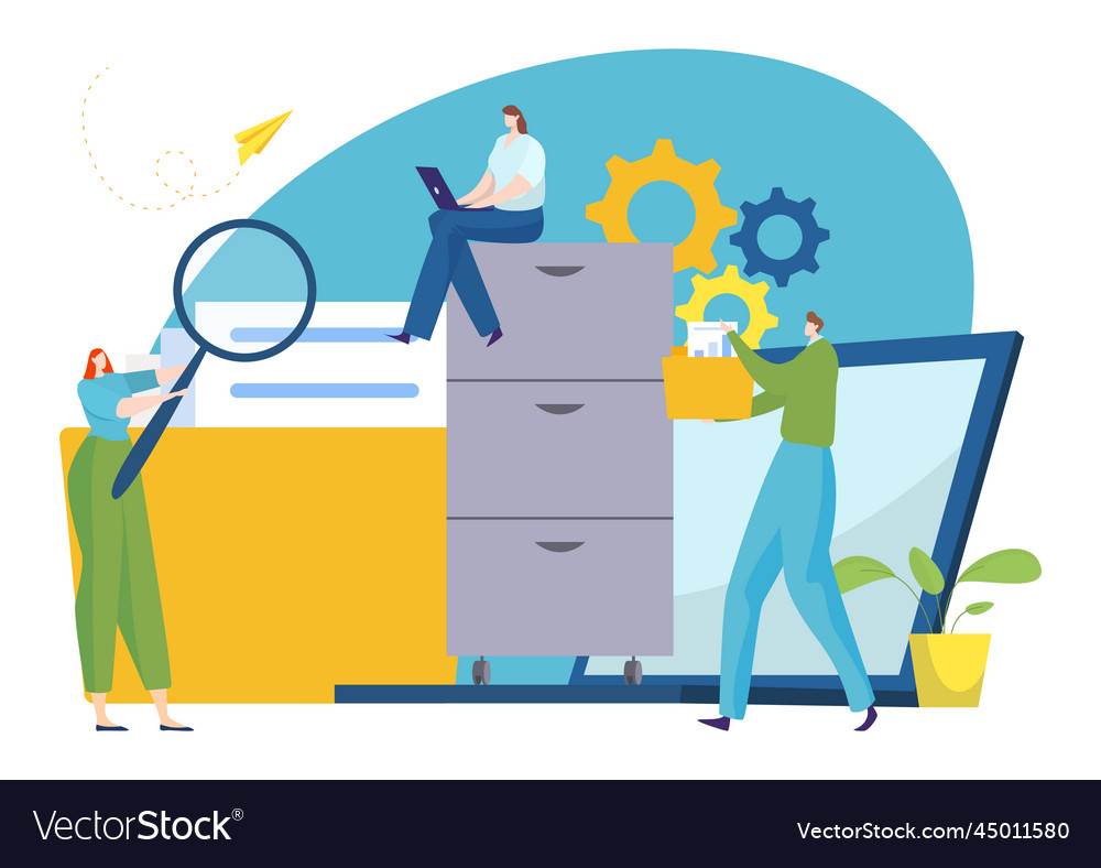 Data information storage Royalty Free Vector Image