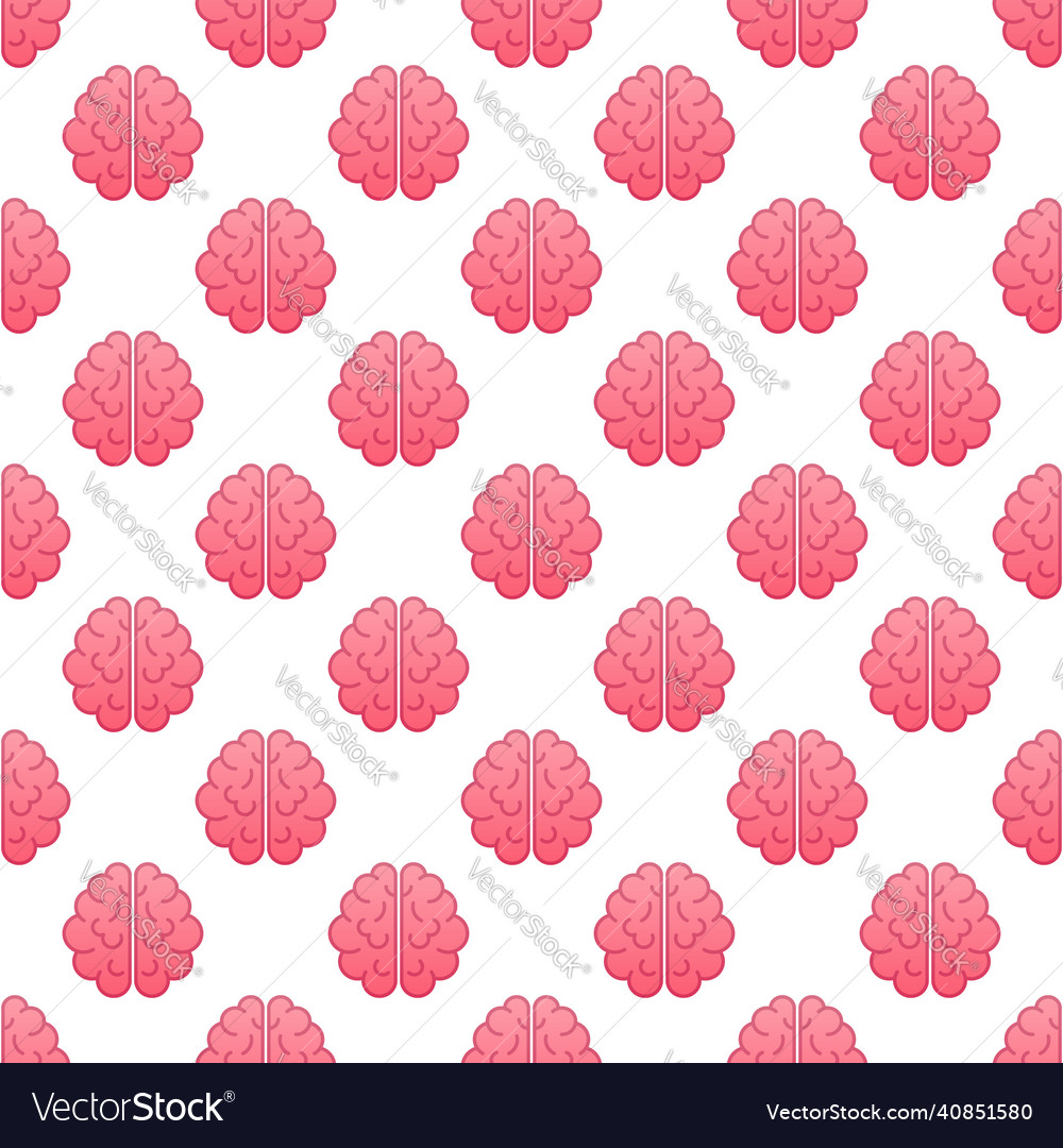 Human brain pattern thinking process Royalty Free Vector