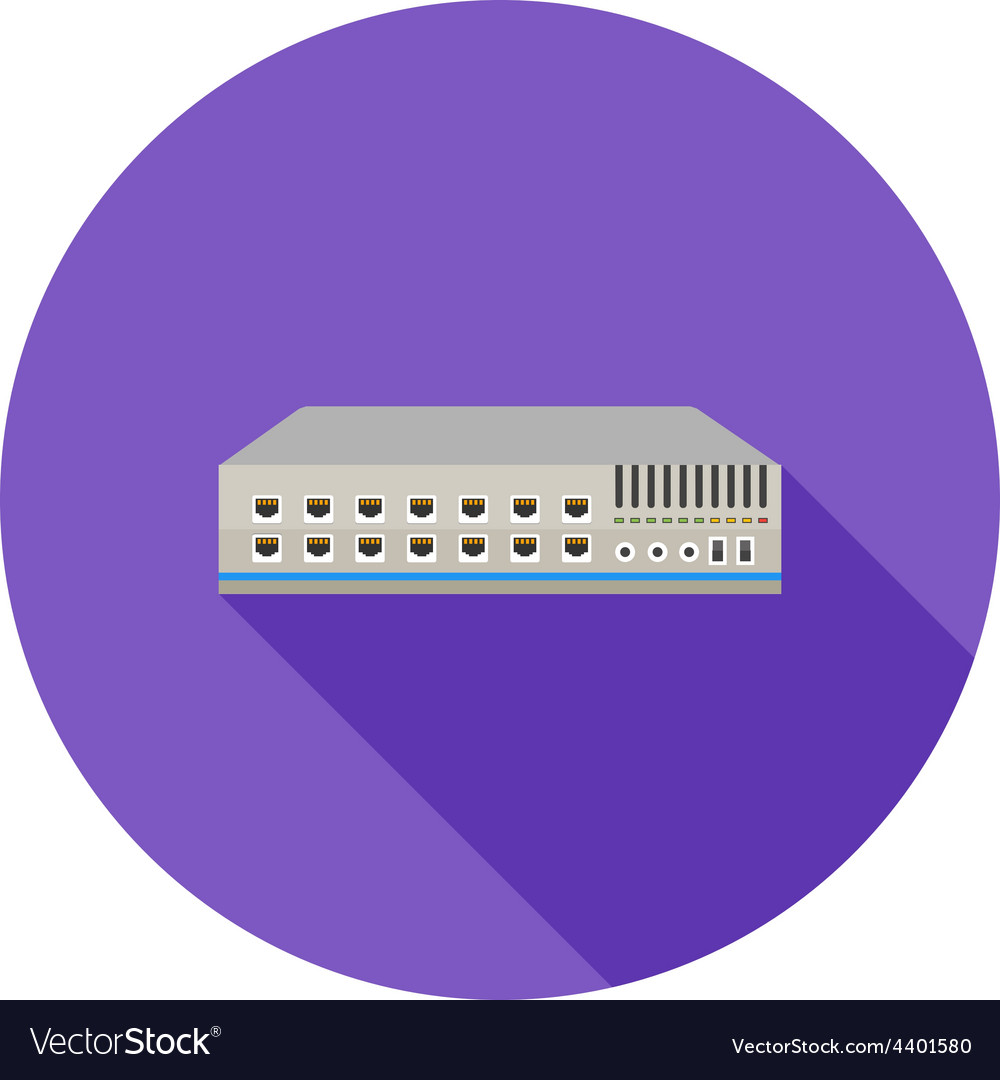 Networking switch Royalty Free Vector Image - VectorStock