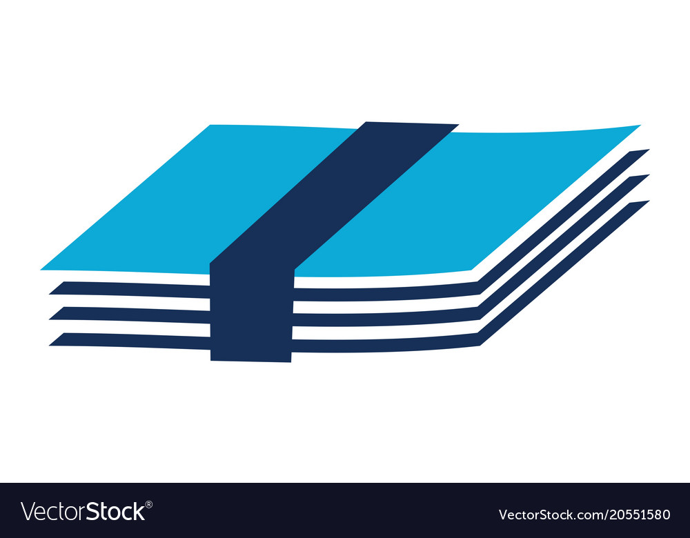 Paper bundle Royalty Free Vector Image - VectorStock