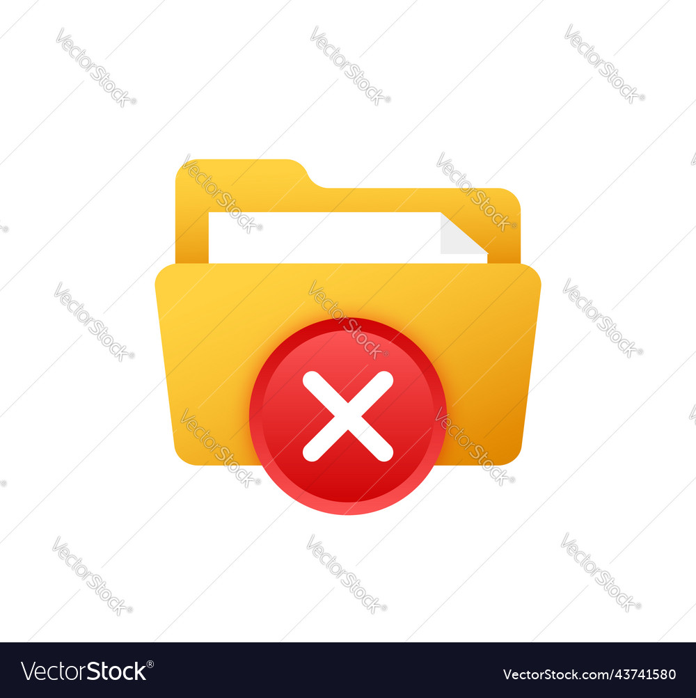 Process delete file in paper remove document Vector Image