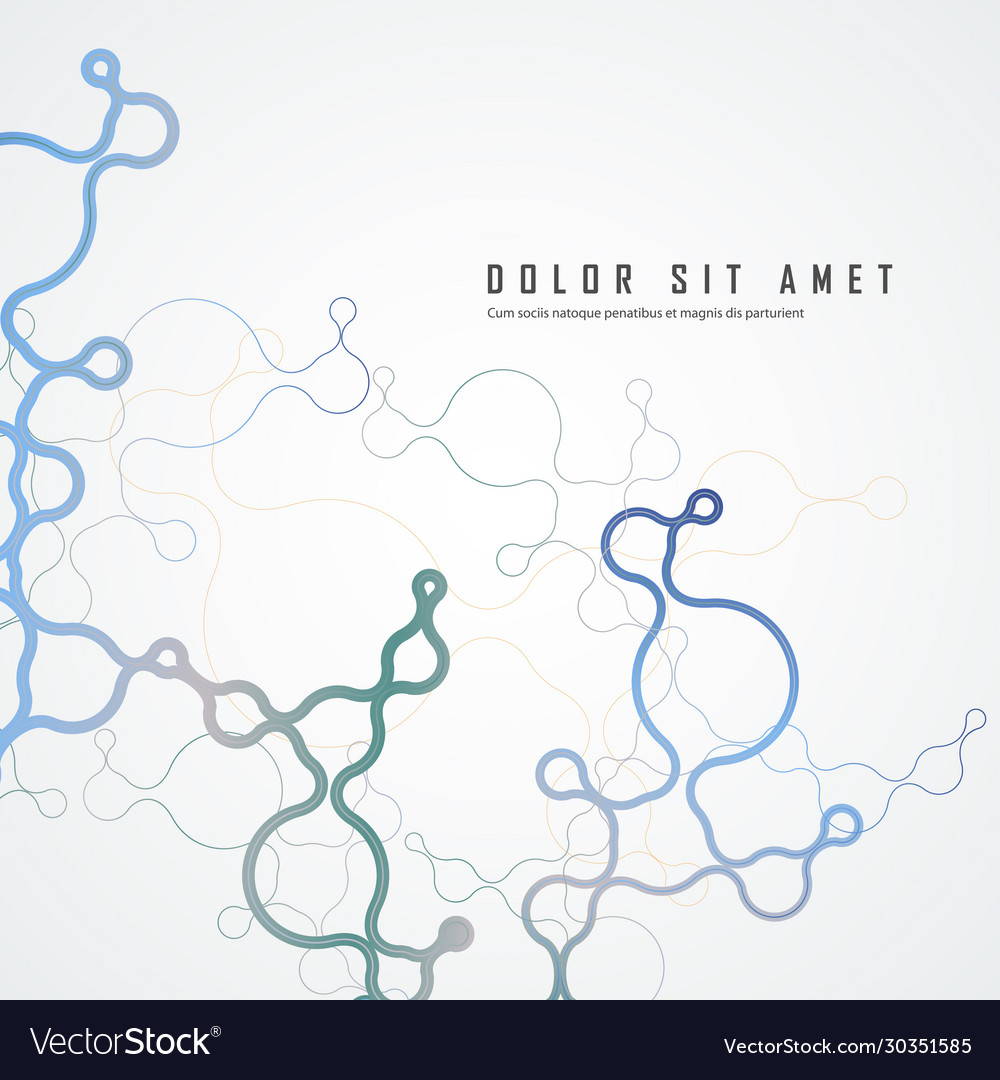 Abstract Connecting Dots And Lines Network Vector Image