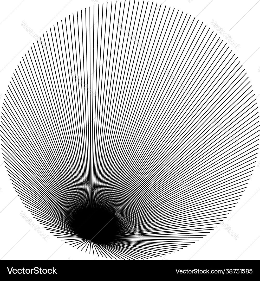 Abstract radial radiating lines stripes burst Vector Image