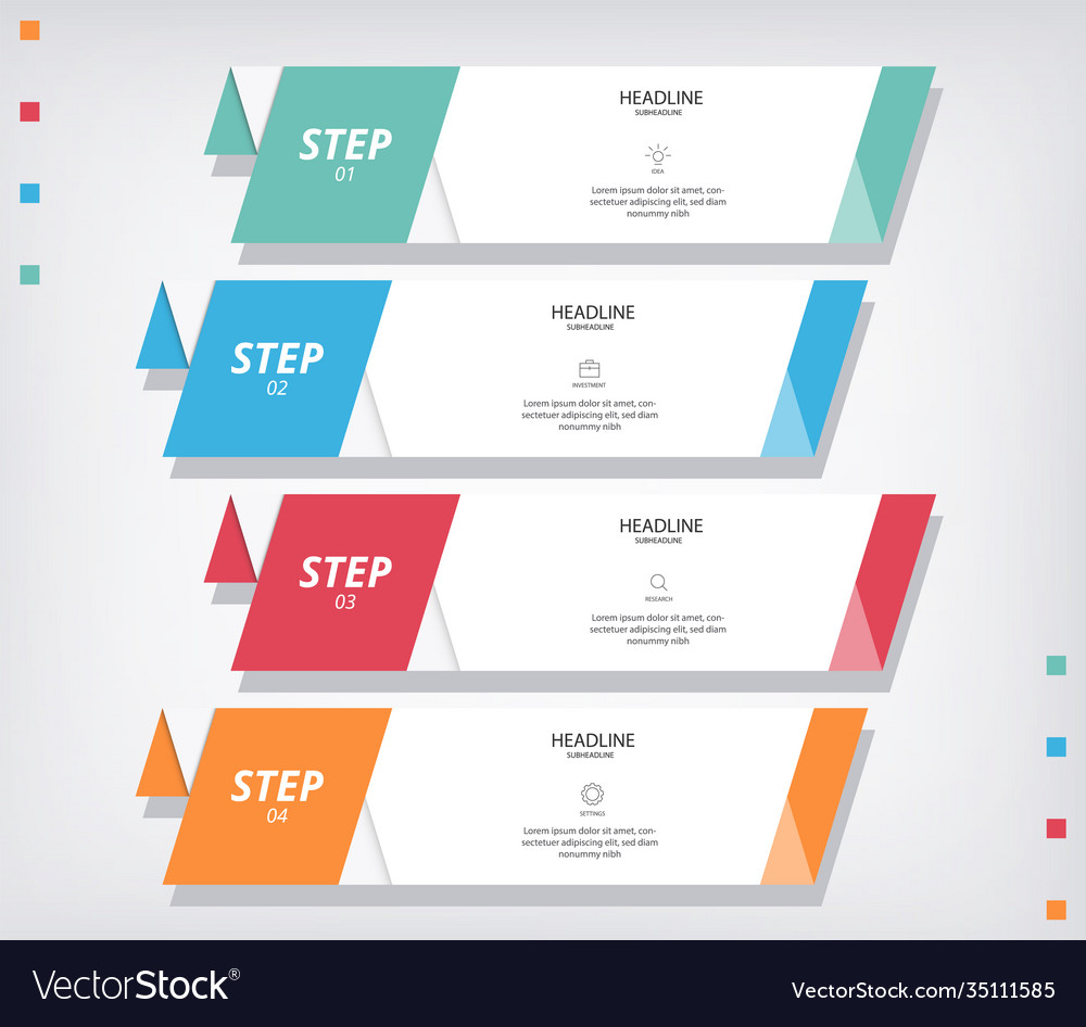Infographic modern abstract simple Royalty Free Vector Image