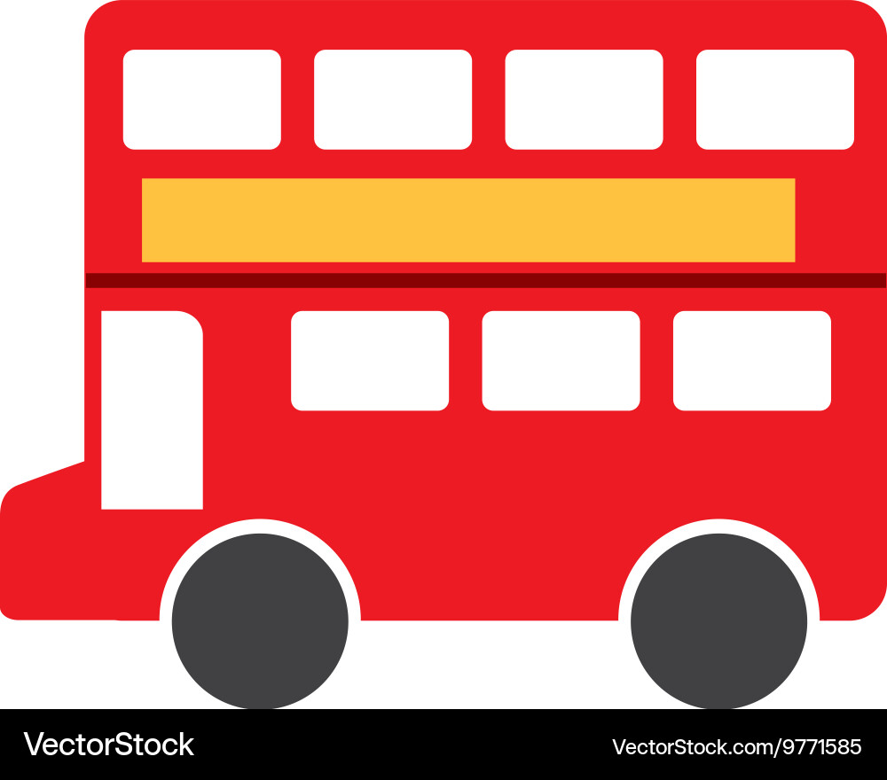London bus isolated icon design Royalty Free Vector Image