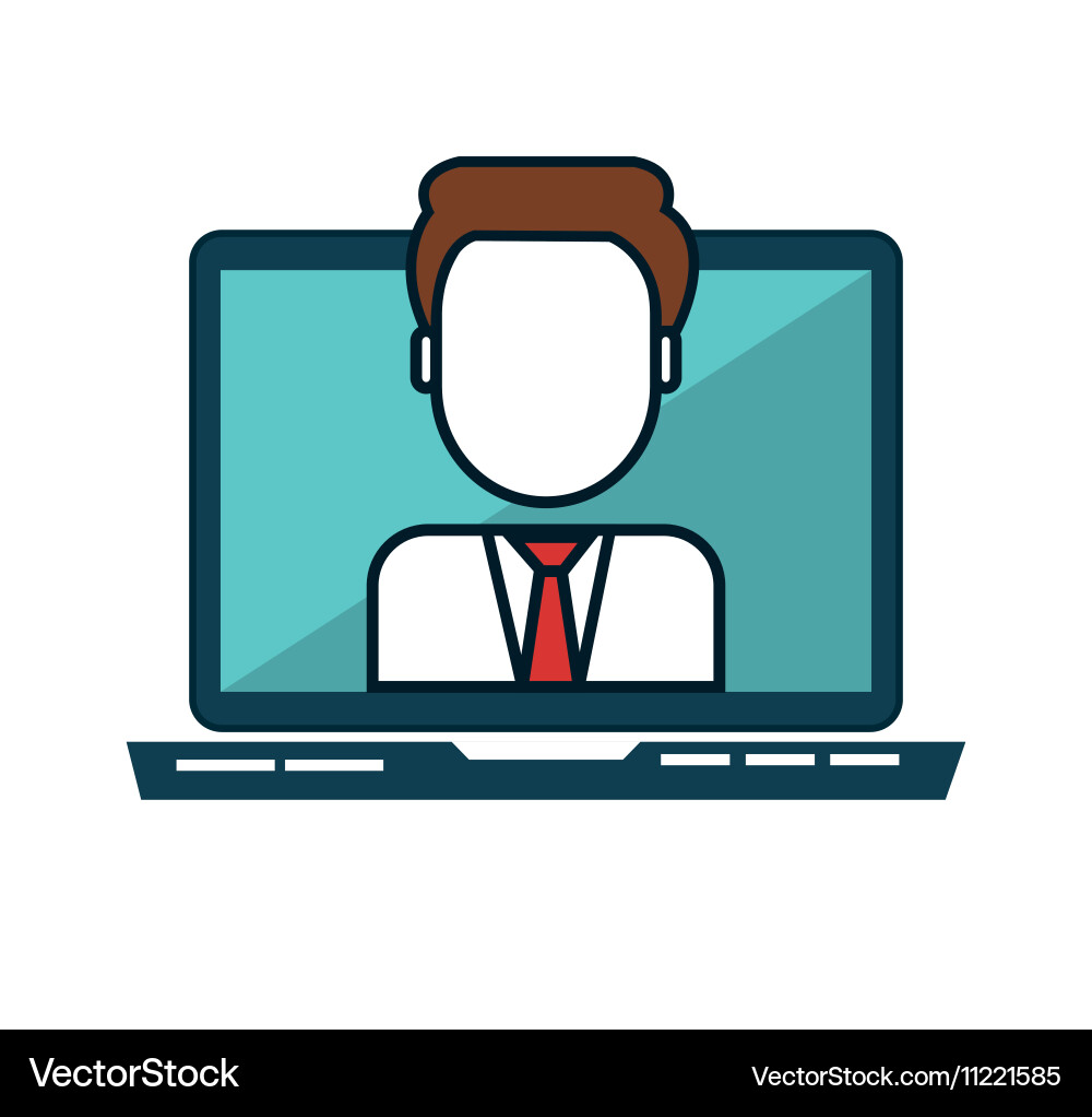 Social media concept flat icons Royalty Free Vector Image