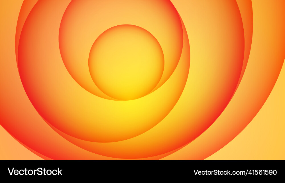 3d papercut circle colorful abstract geometric Vector Image