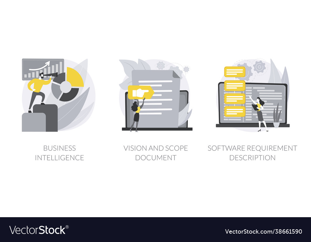 Business analysis abstract concept Royalty Free Vector Image Business analysis abstract concept Royalty Free Vector Image