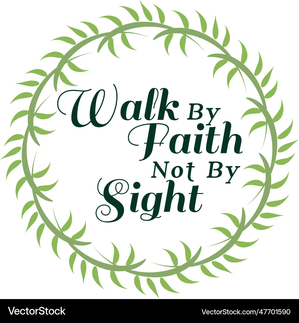 Christian quote design for print Royalty Free Vector Image
