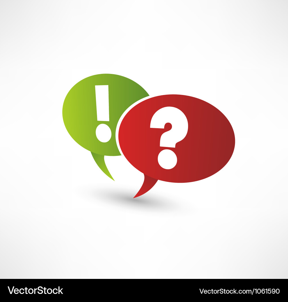 Question Mark And Exclamation Point Royalty Free Vector